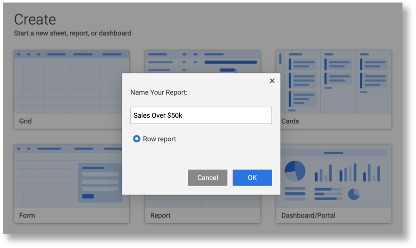 Smartsheet Gov: Report on data from multiple sheets | Smartsheet Learning Center